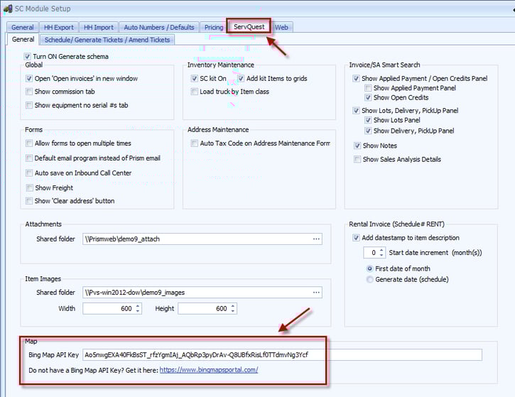 Bing Mapping- Initial Setup