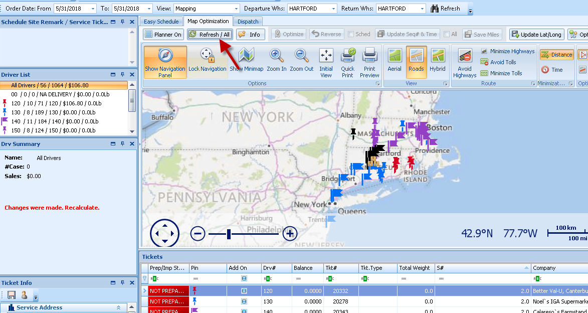 Bing Mapping Map Optimization Drivers And Routes